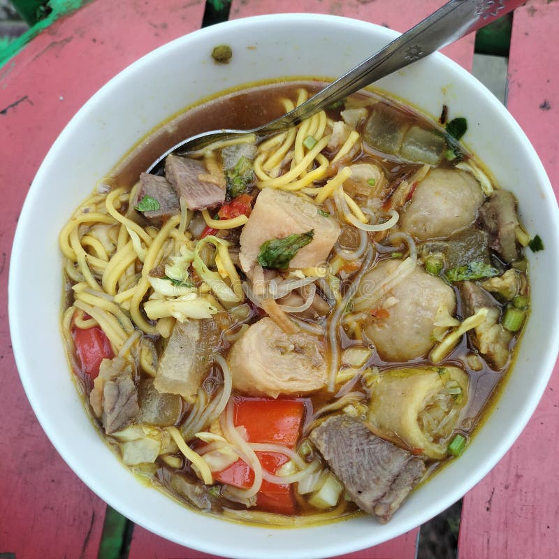 A bowl of soto stock photo. Image of bowl, soto, meat - 276318232