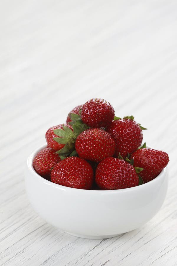 Bowl of Strawberries stock photo. Image of snacks, snack - 18877260