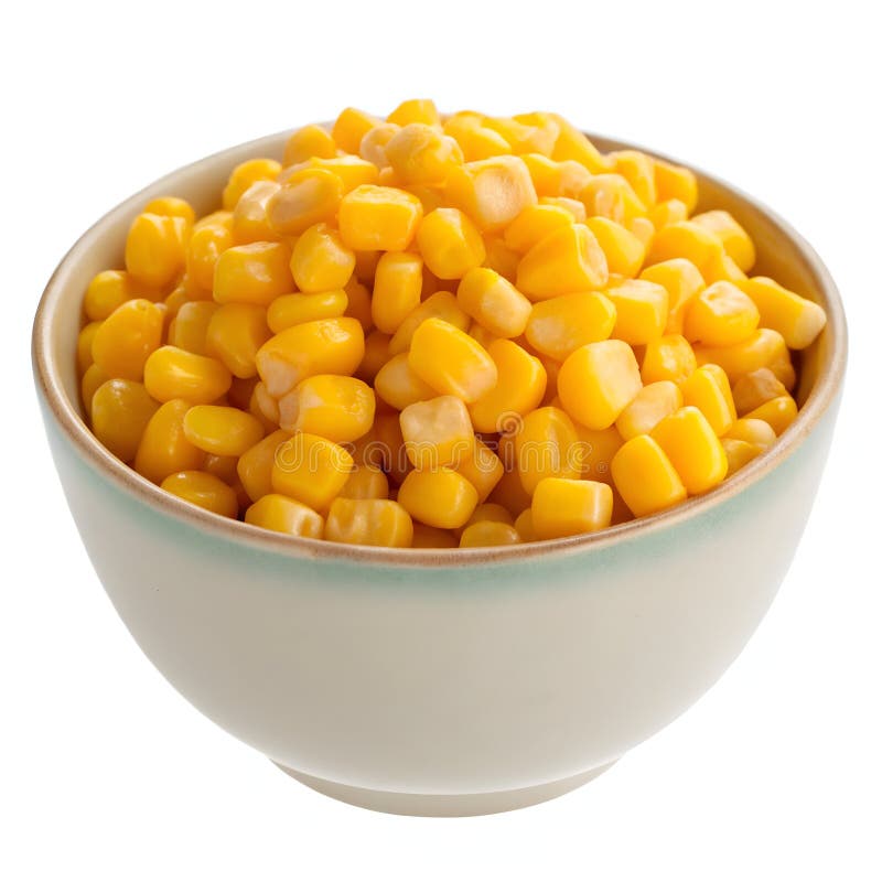 Bowl of Sweet Corn Kernels stock illustration. Illustration of culinary ...