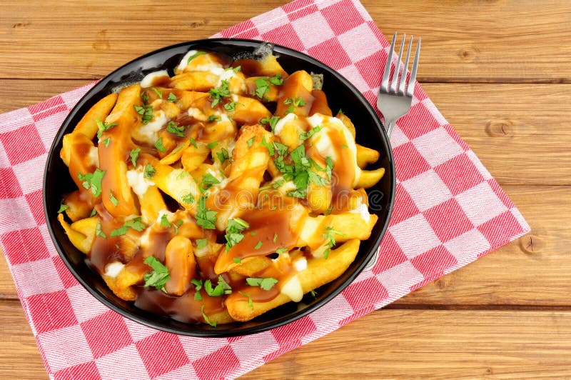 Traditional Canadian Poutine Meal Stock Photo - Image of portion ...