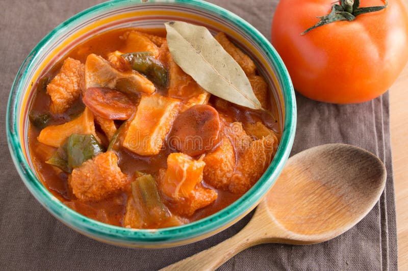 Bowl of tripe stock photo. Image of spoon, europe, chorizo - 37785774