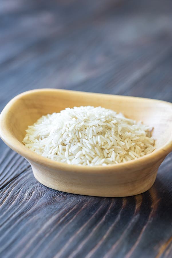 Bowl of Uncooked Basmati Rice Stock Image - Image of healthy, cereal ...