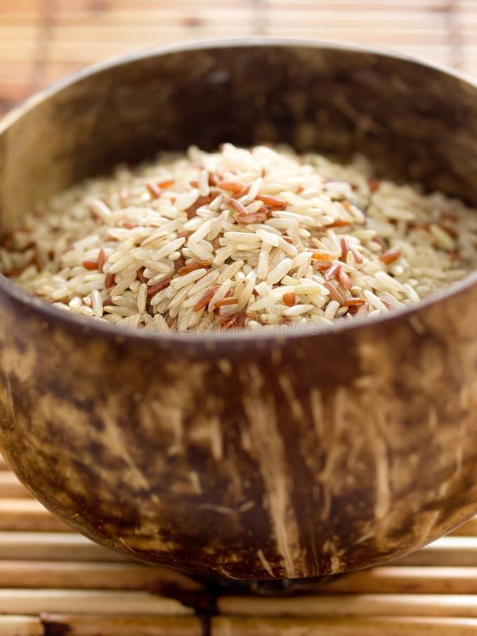 Unpolished rice stock image. Image of asian, organic - 17623639