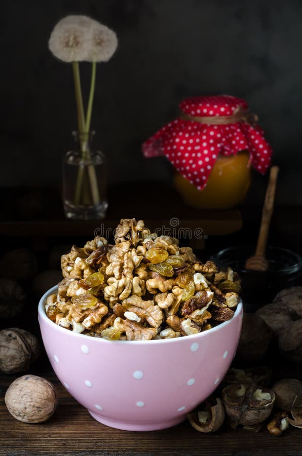 Bowl with Walnut, Still Life Stock Image - Image of dieting, objects ...