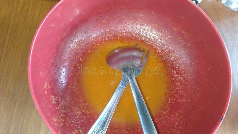 A Bowl Where the Food Has Run Out Stock Image - Image of nose, skin ...