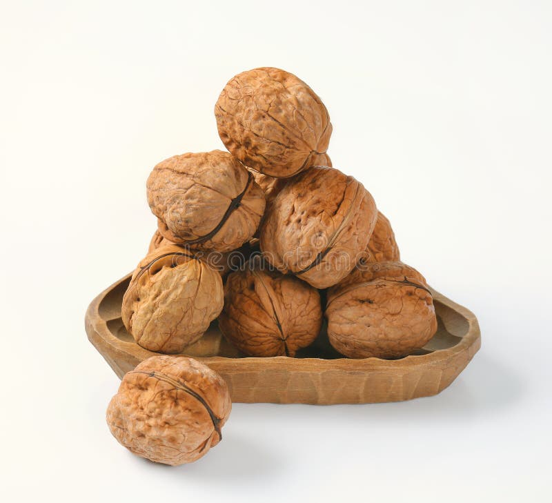 Bowl of whole walnuts stock photo. Image of studio, bowl - 109240858