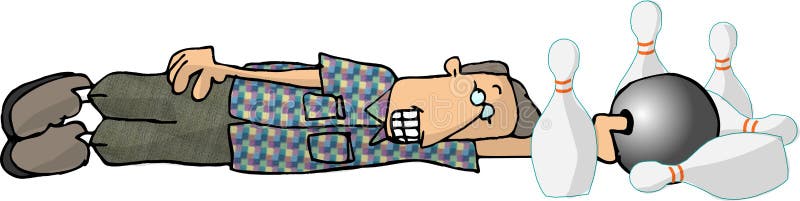 Bowler Down stock illustration. Illustration of bowl, spare - 36058