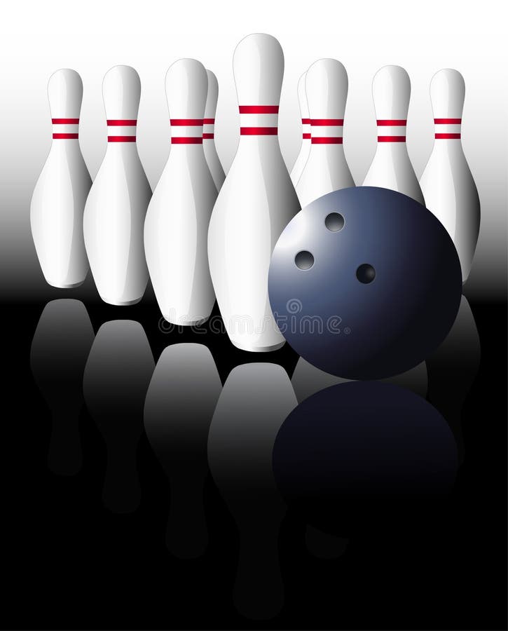 Tenpin Bowling stock illustration. Illustration of play - 8080020