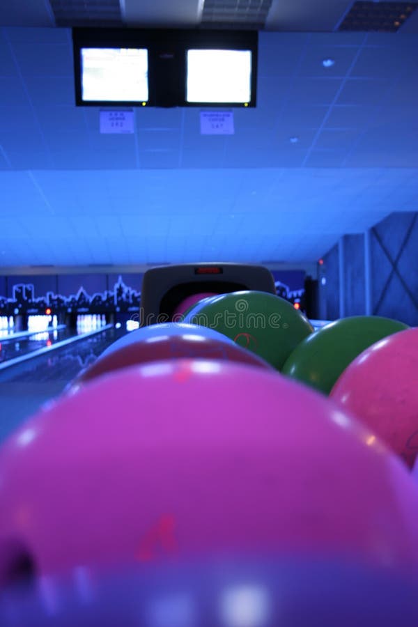 Bowling stock photo. Image of indoors, playing, blurred - 18491888