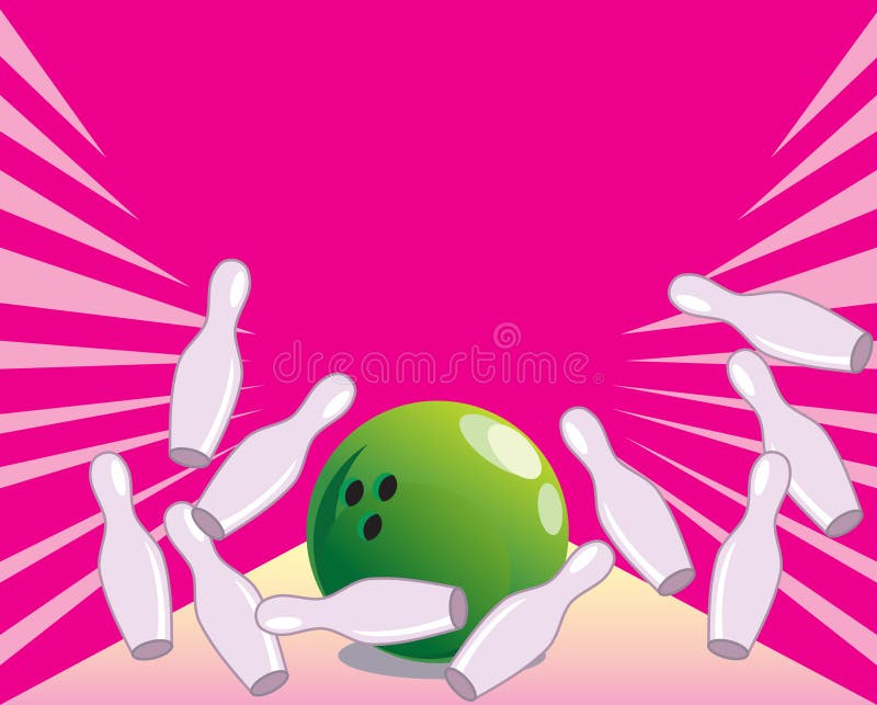 Bowling border / frame stock vector. Illustration of illustrations ...