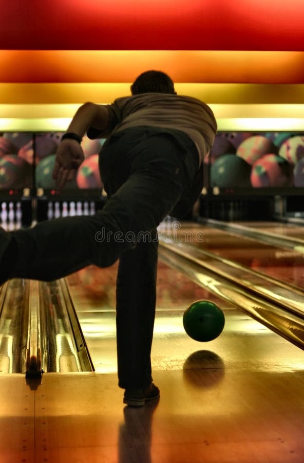 Bowling stock photo. Image of action, inside, alley, bowler - 658892
