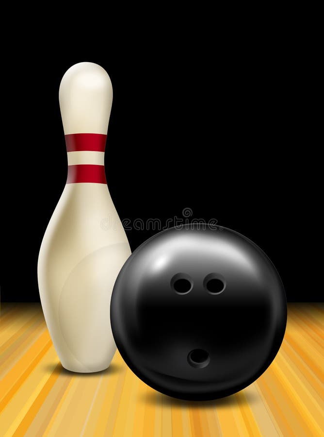 Bowling Design Template Triangle Stock Vector - Illustration of pins ...