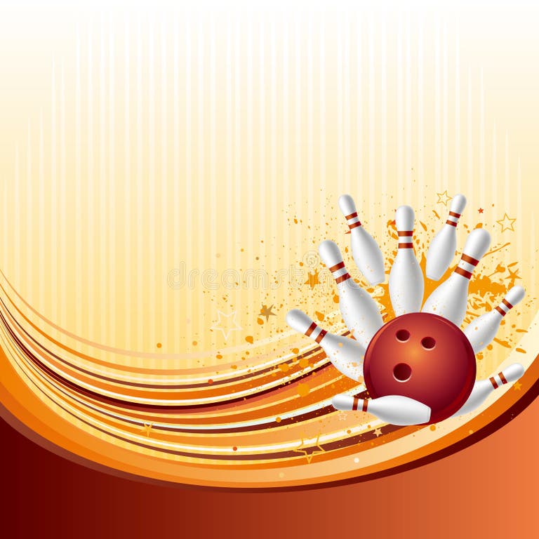 Bowling background stock vector. Illustration of creative - 16171932