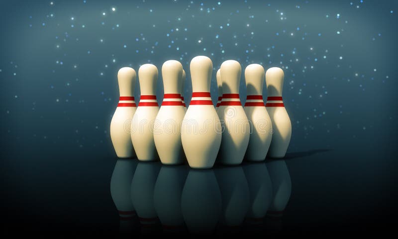 Bowling Background stock illustration. Illustration of pins - 160461770