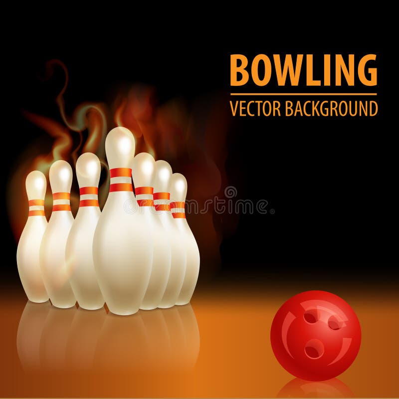 Bowling background stock vector. Illustration of backdrop - 17262717