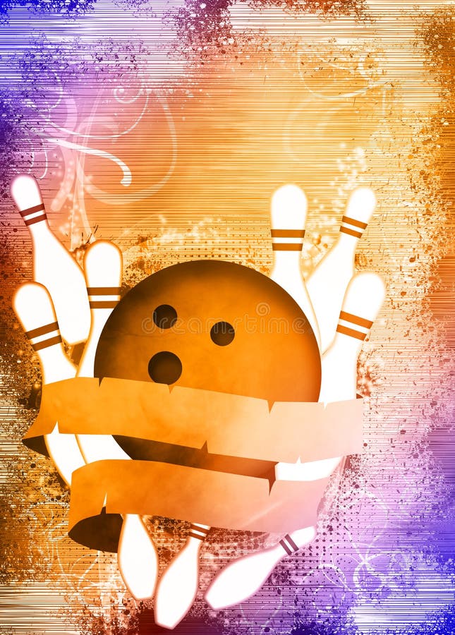 Bowling design stock vector. Illustration of skittles - 51077991