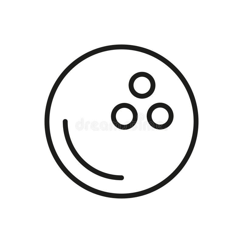 Bowling Ball Icon Vector Basic Design Simple and Modern Stock Vector ...