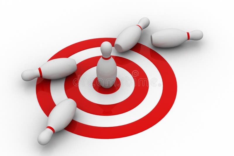 Target board with arrows stock illustration. Illustration of business ...