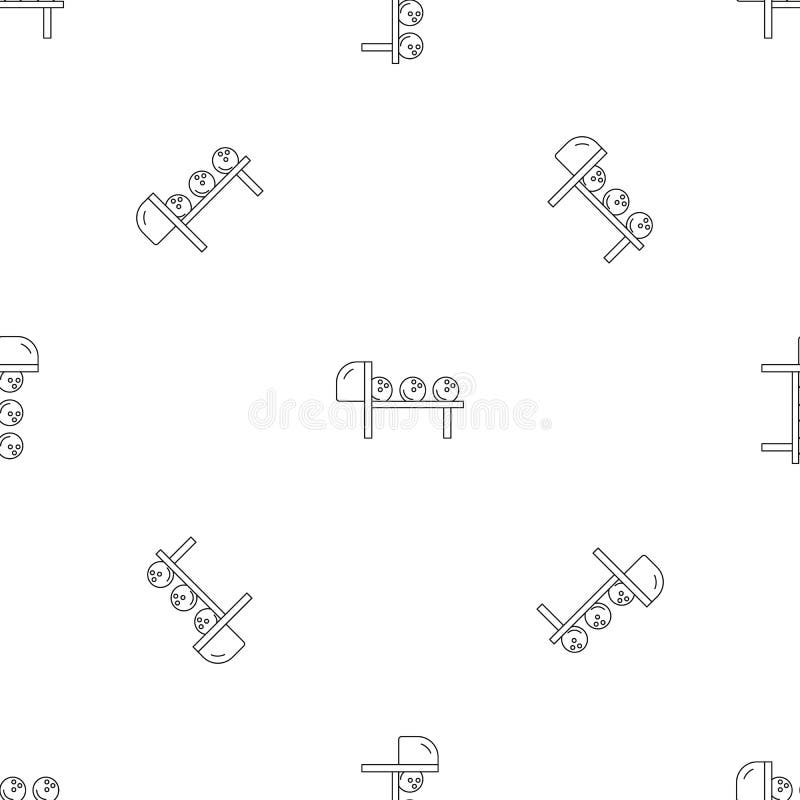 Bowling Balls Pattern Seamless Vector Stock Vector - Illustration of ...