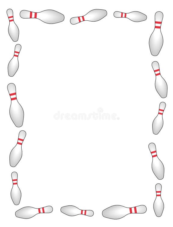 Bowling border / frame stock vector. Illustration of borders - 19562058
