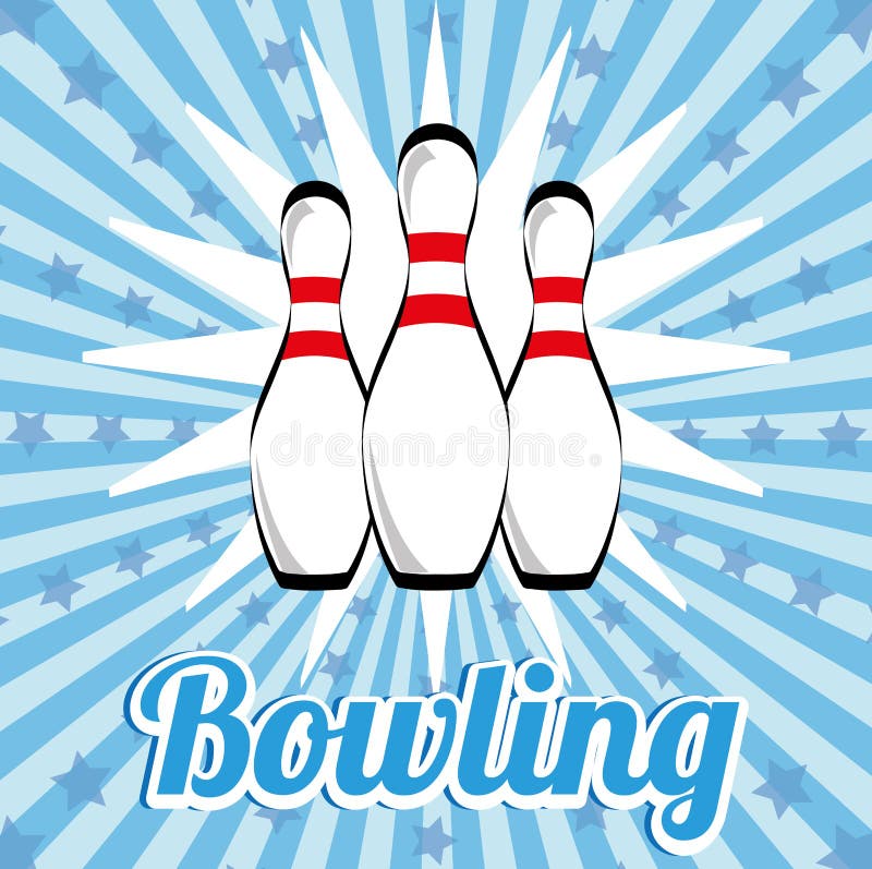 Bowling design stock vector. Illustration of equipment - 47373081