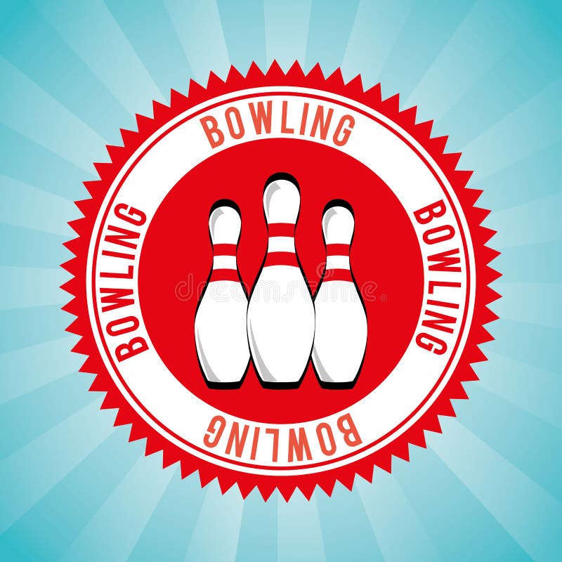 Bowling design stock vector. Illustration of concept - 47373191