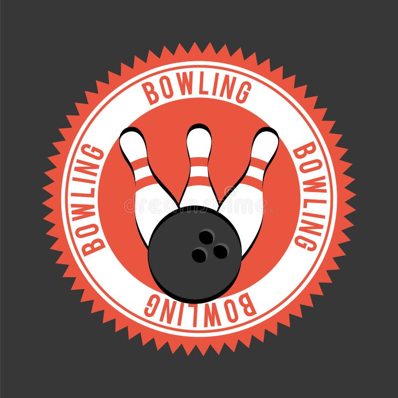 Bowling design stock vector. Illustration of game, concept - 47373229