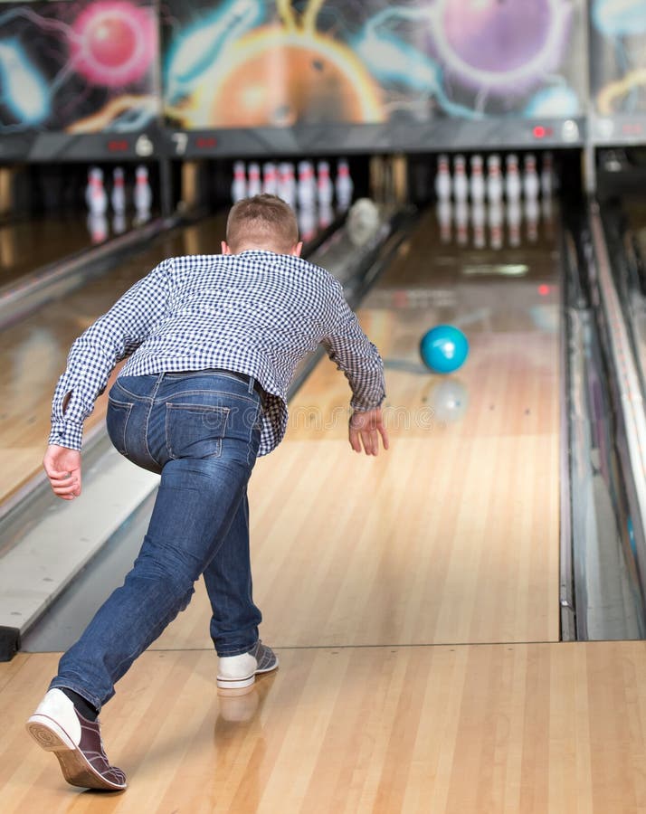 Bowling Game stock photo. Image of caucasian, adult, people - 37884364