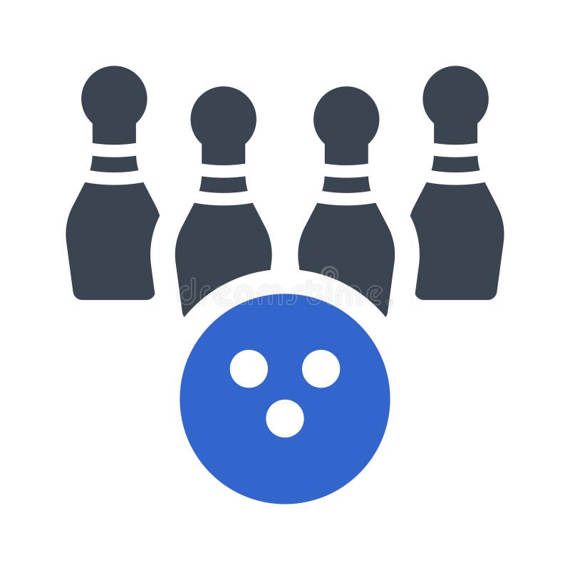 Bowling game icon stock vector. Illustration of play - 335395756