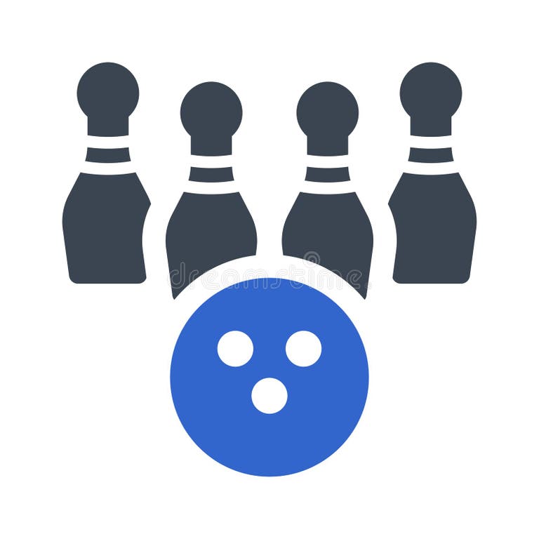 Bowling game icon stock vector. Illustration of play - 335395756