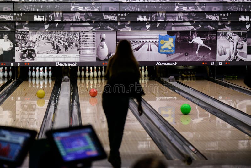 During a Bowling game editorial stock image. Image of game - 95437974
