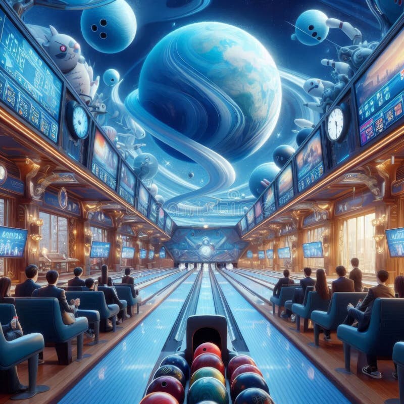 Bowling Lanes #2: How about a Bowling Match Stock Illustration ...