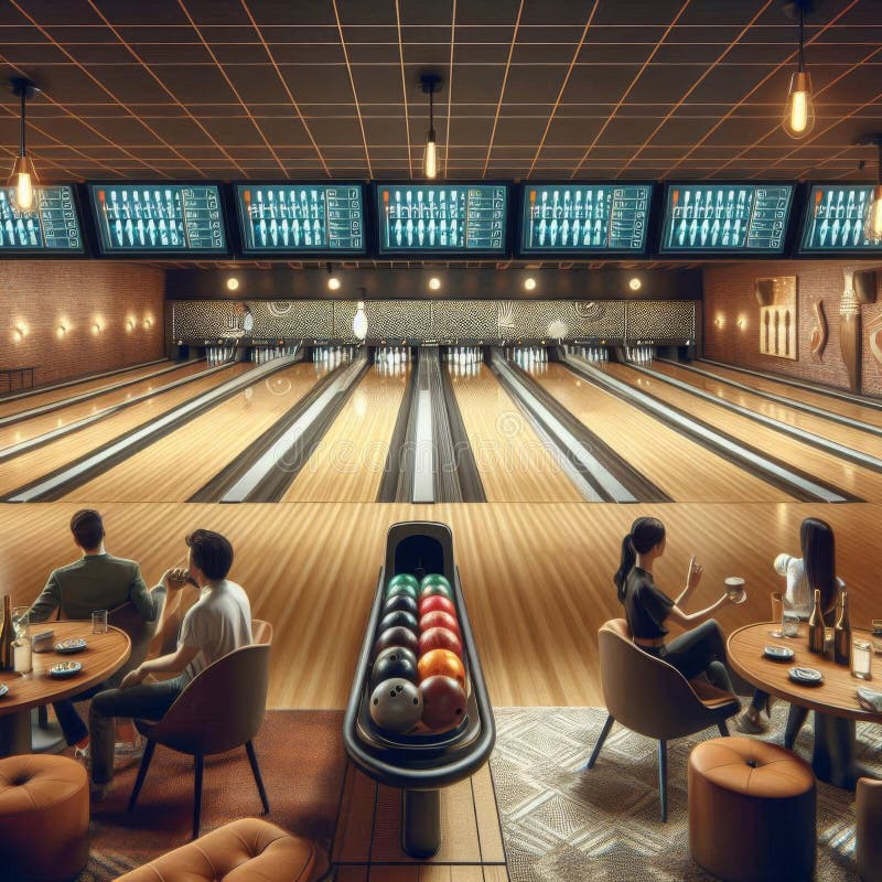 Bowling Lanes #2: How about a Bowling Match Stock Illustration ...