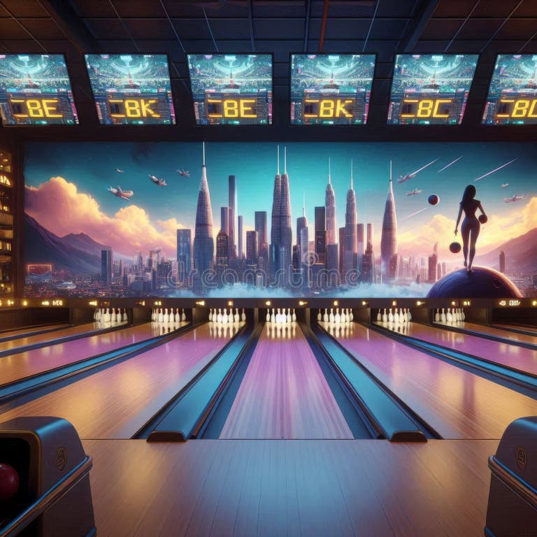 Bowling Lanes #2: How about a Bowling Match Stock Illustration ...