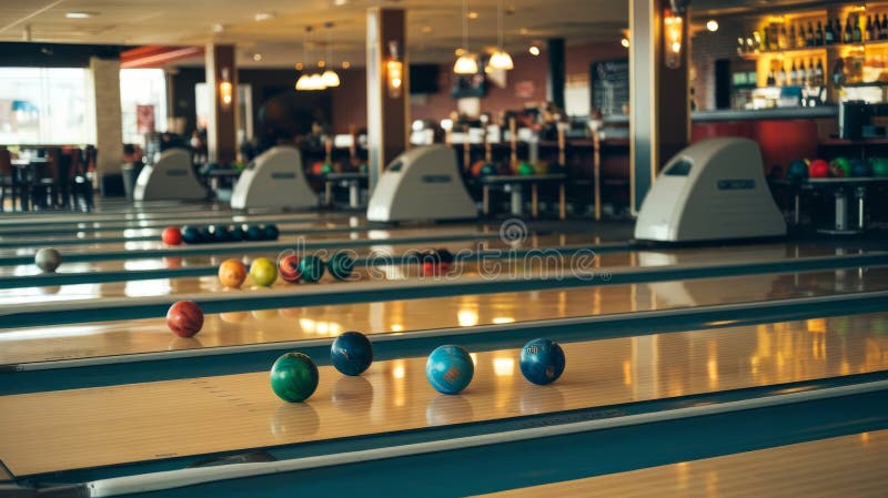 Bowling Lanes #2: How about a Bowling Match Stock Illustration ...