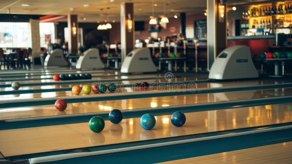 Bowling Lanes #2: How about a Bowling Match Stock Illustration ...