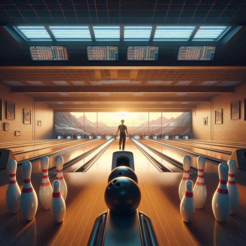 Bowling Lanes #2: How about a Bowling Match Stock Illustration ...