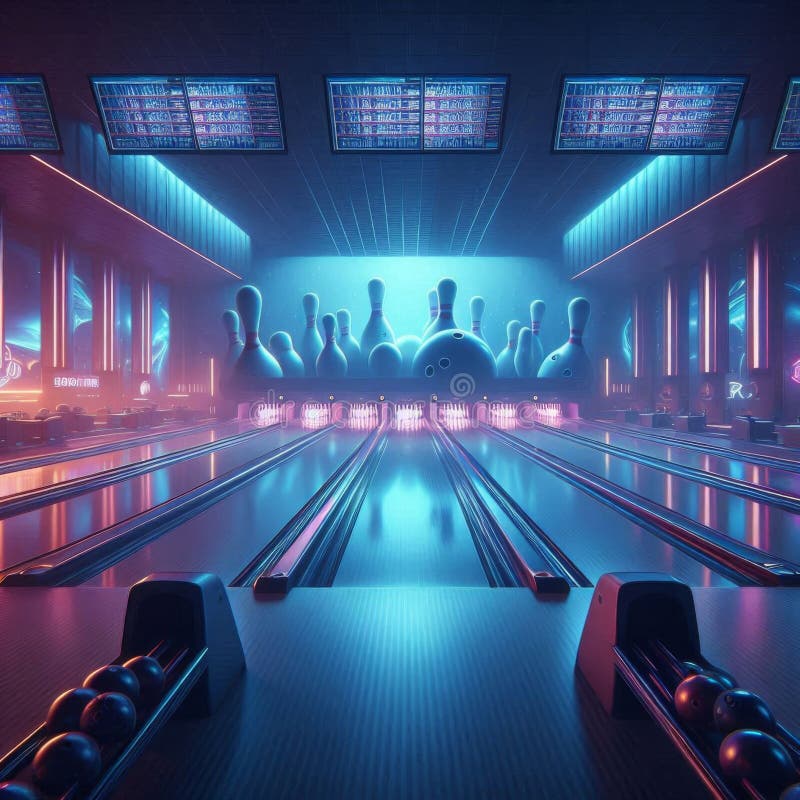 Bowling Lanes #2: How about a Bowling Match Stock Illustration ...