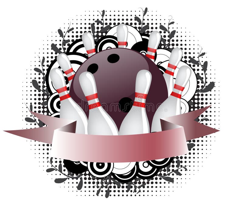 Bowling logo stock illustration. Illustration of circles - 26447798