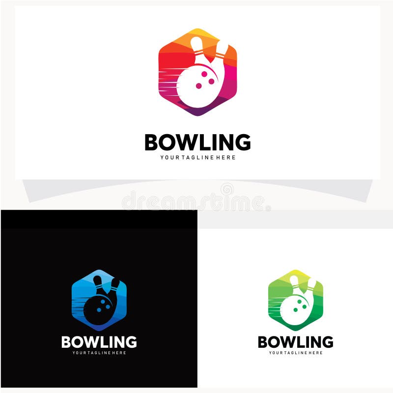 Bowling Logo Design Template Stock Illustration - Illustration of ...