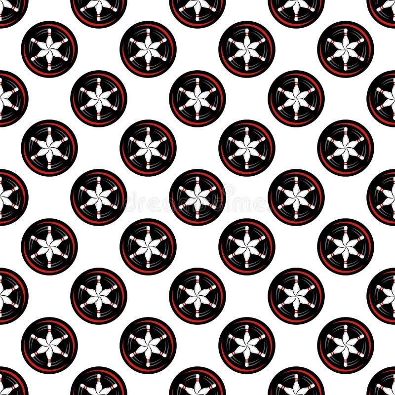 Bowling pattern seamless stock vector. Illustration of pattern - 78832709