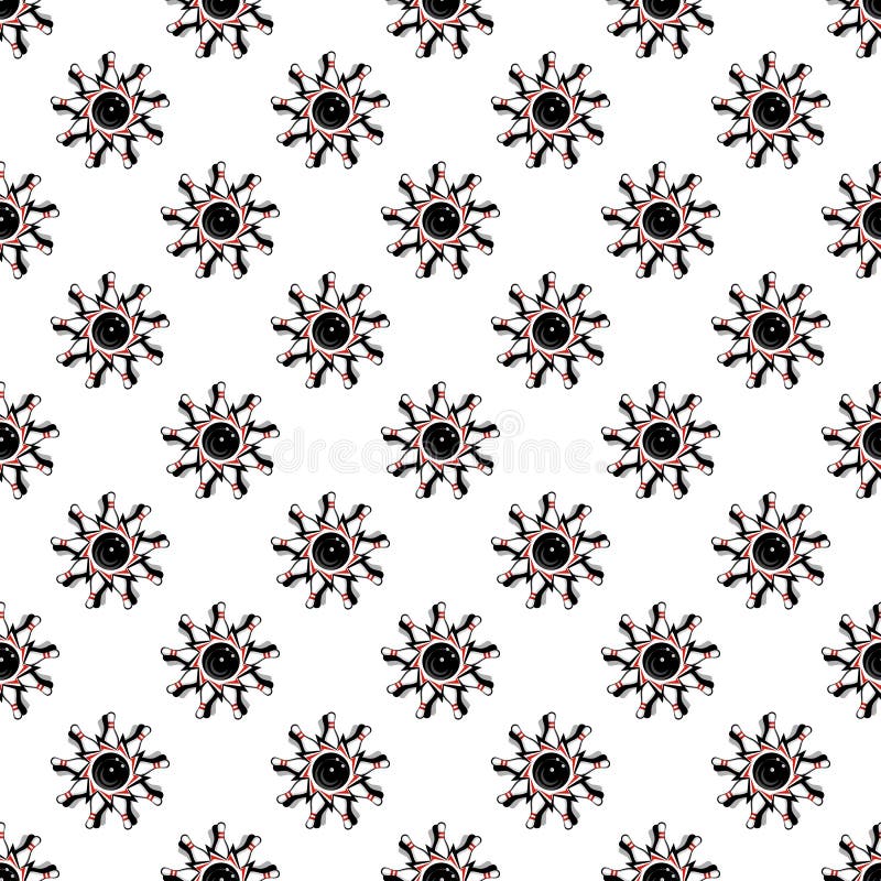 Bowling pattern seamless stock vector. Illustration of play - 78832744