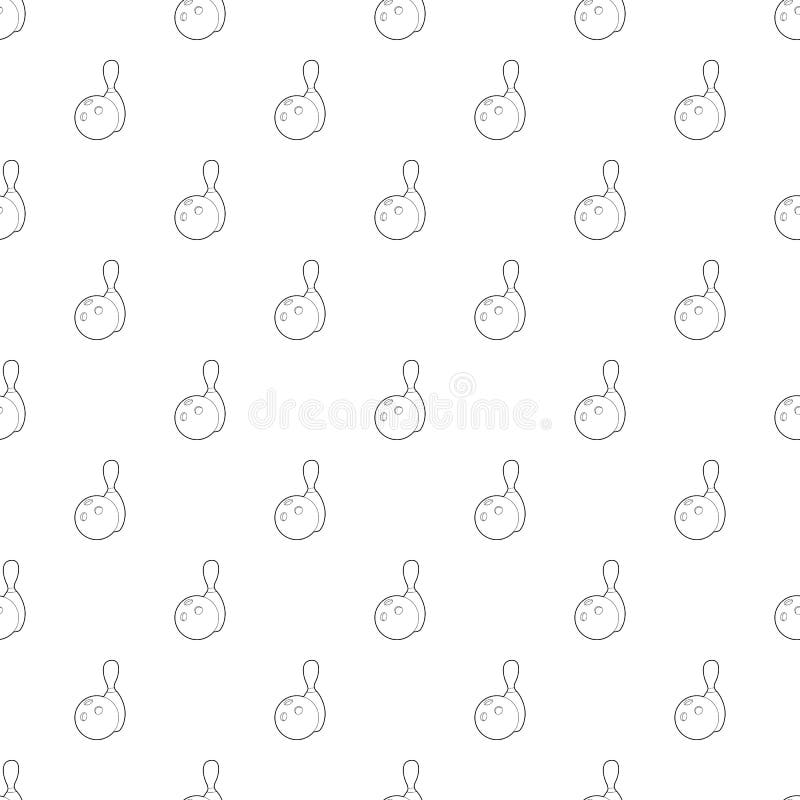 Bowling Pattern Vector Seamless Stock Vector - Illustration of ...