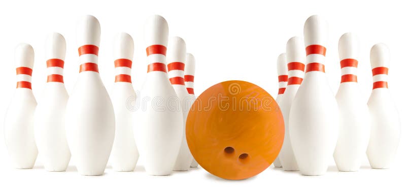 Bowling Ball and Pin stock photo. Image of object, hobby - 26902890