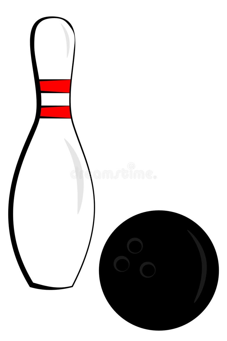 Bowling Ball Pin Black White Stock Illustrations – 2,902 Bowling Ball ...