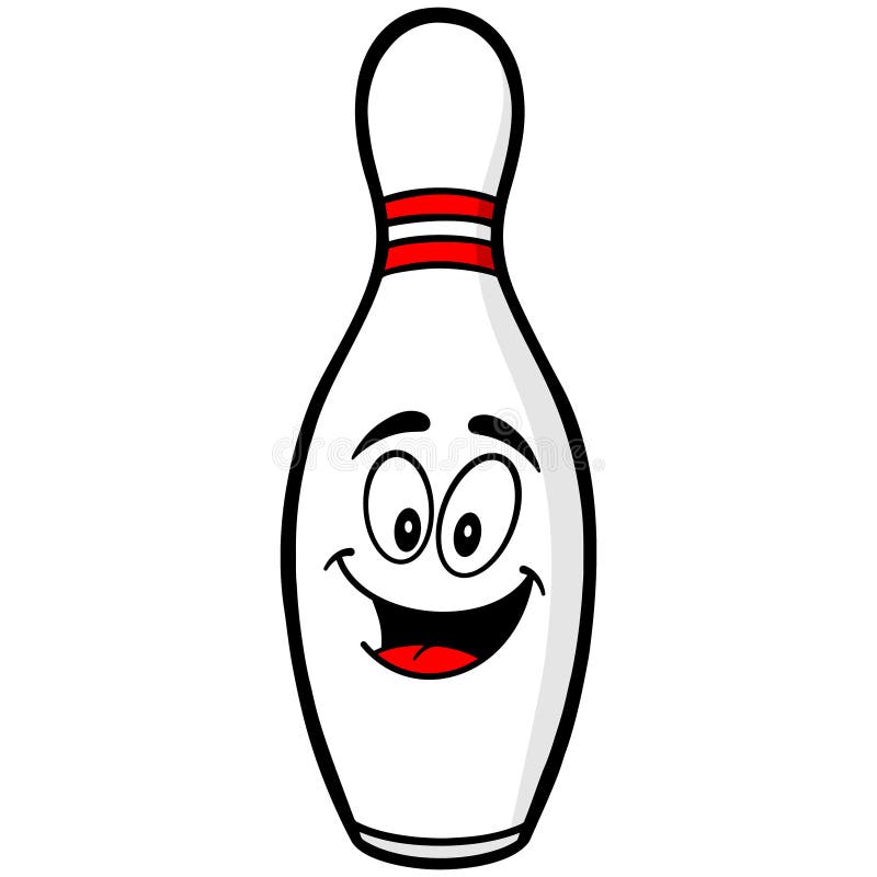 Bowling Pin Mascot stock vector. Illustration of bowling - 53674880