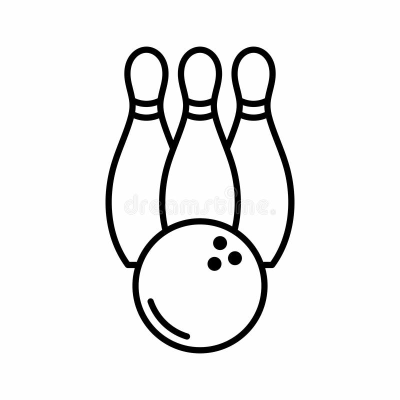 Bowling Pin Outline Stock Illustrations – 4,698 Bowling Pin Outline ...