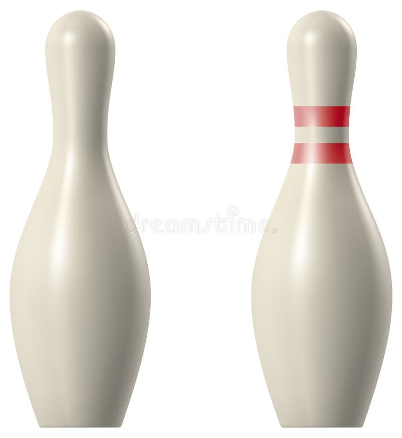 Bowling pin stock vector. Illustration of sport, stripe - 80989759