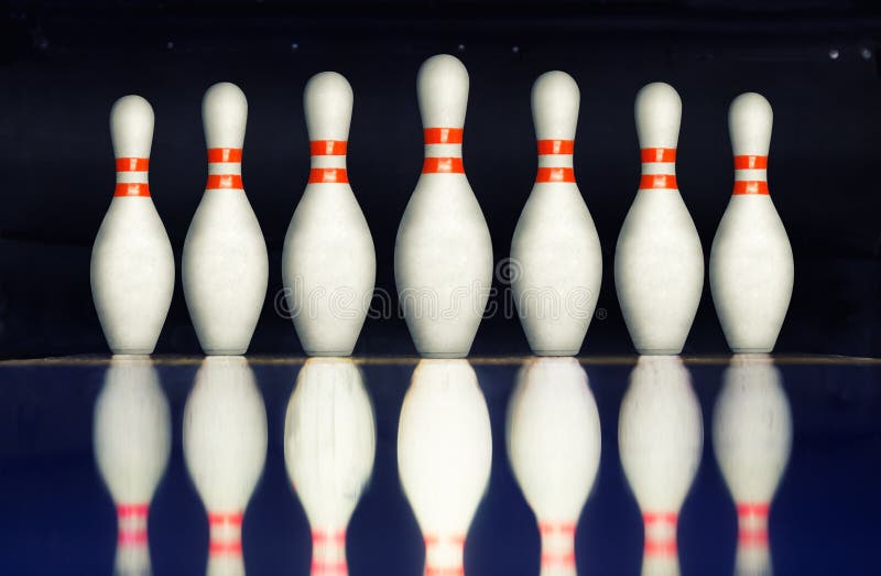 Bowling pins stock photo. Image of multi, objects, competitive - 30226204