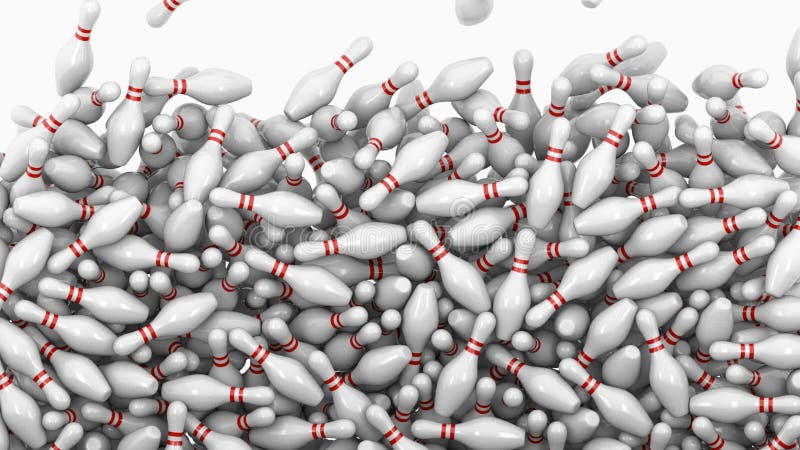 Bowling pins fall stock video. Video of pins, group, hobby - 48285845